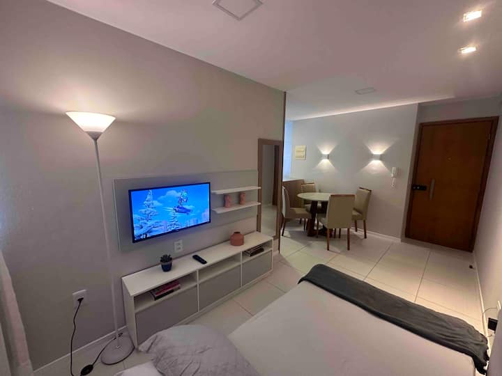 Novo Flat Com Vista Mar, Piscina E Wi-fi 500mbps - Recife