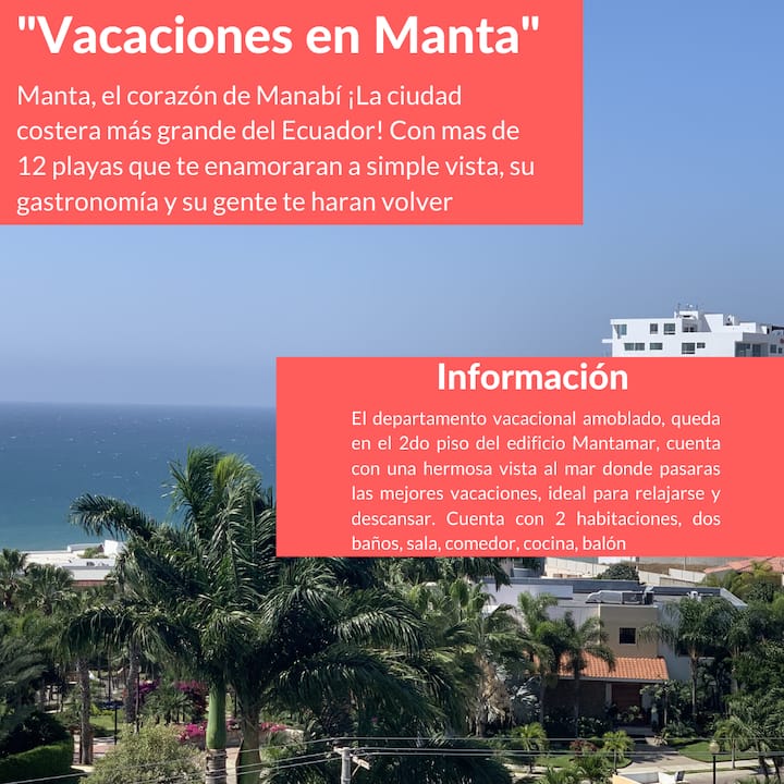 Departamento Vacacional Vista Al Mar, En Manta - Ecuador