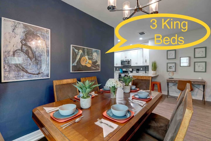 ↬Picasso`s Bungalow Triple King Beds Nxt ② Dwntwn↫ - Tampa, FL