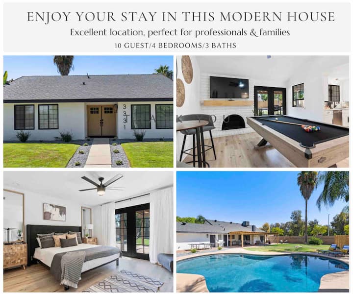 Modern Home W/ Pool & Game Room And More! - Clovis, CA