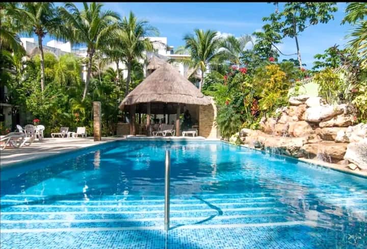 Estudio Cerca A La Playa En Condominio Caribeño - Playa del Carmen