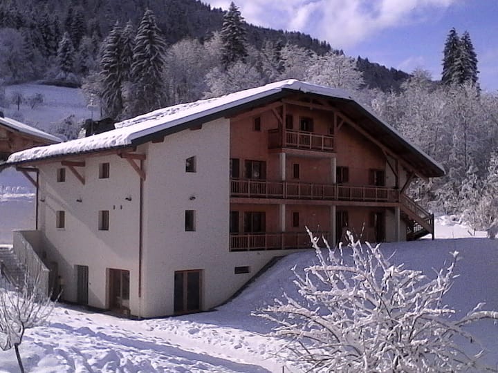 Vercland : Chambre Spacieuse 4 Couchages - Chalet - Morillon