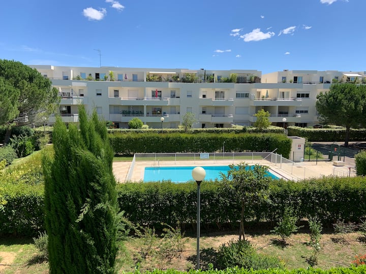 Piscine Et Mer - T2 42m2 - Montpellier Odysseum - Montpellier