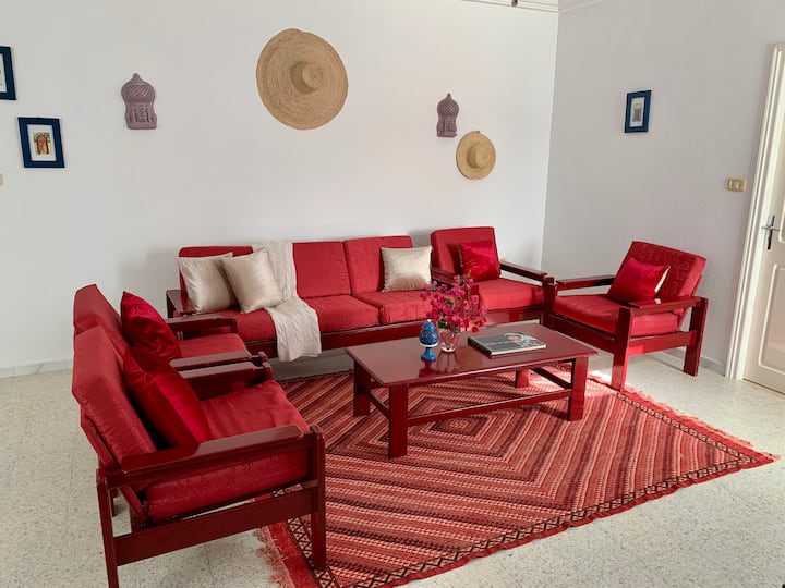 Maison 100m2 Avec Jardin Et 2 Terrasses, Marina - Houmt Souk