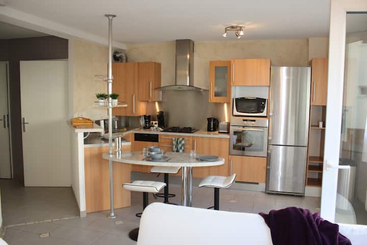 Meublé 42m²  Balcon & Garage, Proche Vieille Ville - Annecy-le-Vieux