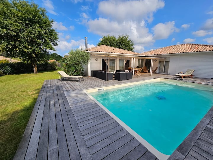 La Pajic :Oasis Familiale, Piscine Privée, Jardin - Audenge