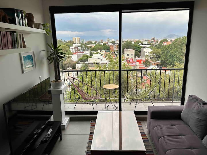 Cozy Apartment W/panoramic View - Benito Juárez