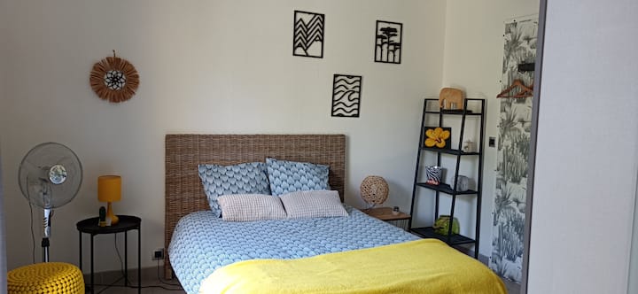Chambre Privée "Cactus "Avec Terrasse Et Jardin - Seignosse