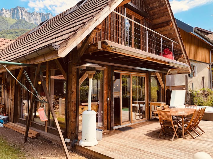 Chalet Familial Entre Lac Et Montagne 170m2 + Spa - Lake Annecy