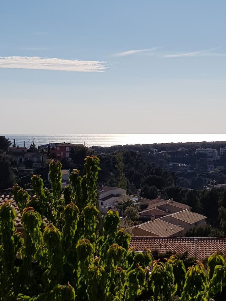 Au Calme, T2 Vue Mer🏝🌞4 Couchages - Carry-le-Rouet