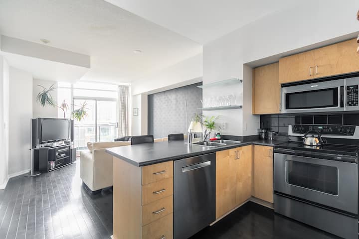 Modern 1 Bedroom Downtown Condo W Free Parking - Toronto