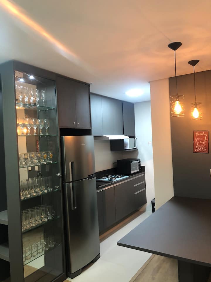 Loft One Gramado 400m. Da R.coberta, Itens P/baby - Gramado