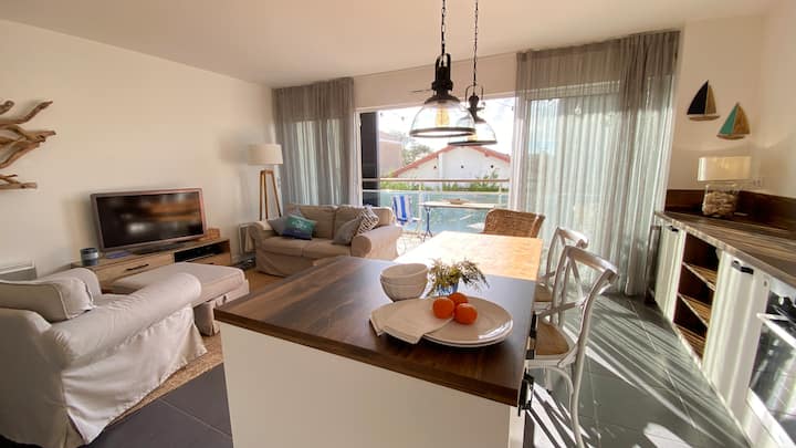 Appart 2 Chambres. Plage 200 M - Contis-Plage