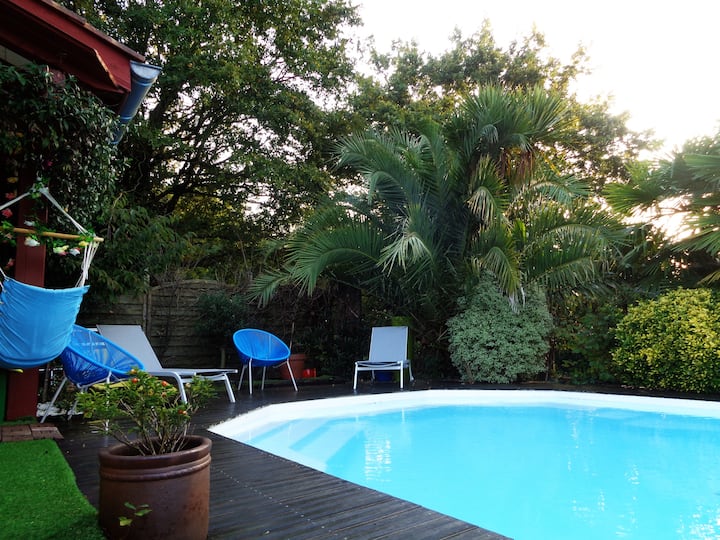 Villa Ascain Piscine/jardin Proche Bourg Et Plage - Ascain