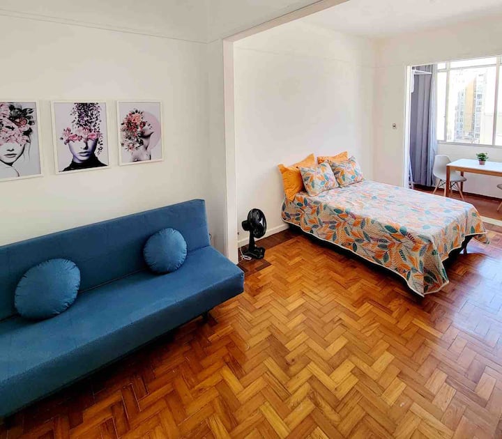Apt/studio Aconchegante Quadra Da Praia Copacabana - Copacabana