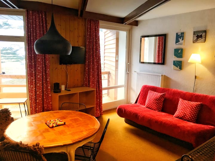 La Mongie, T2 Plein Sud, Balcon, Pistes 300m - La Mongie