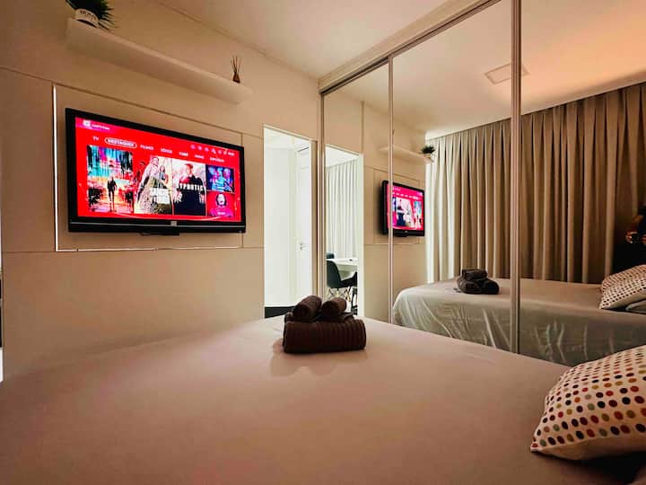 Studio 204, Centro, Completo, Garagem, Smart Tv - Joinville