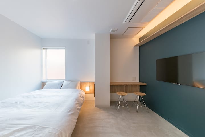 【個室】ダブルルーム（共用バスルーム&トイレ） - Ueno