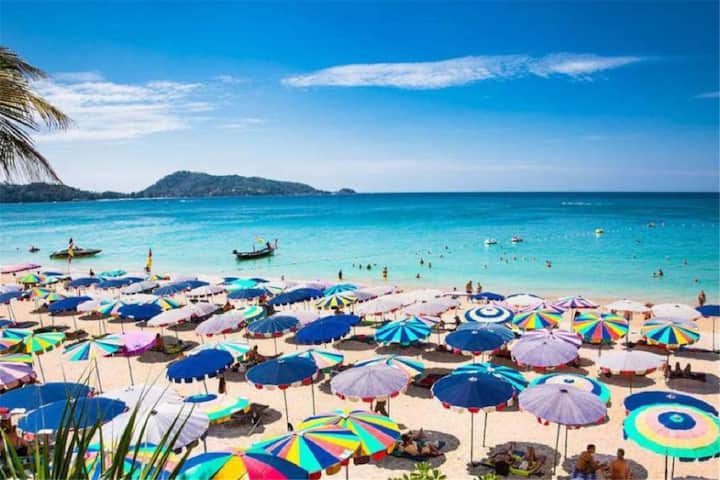 芭东海滩豪华公寓 2泳池 厨房 Wifi 近江西冷酒吧街班赞海鲜The  Deck Patong - Pa Tong