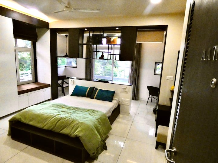 Gorgeous Room Aatman W/river View Plus Balcony - 浦那