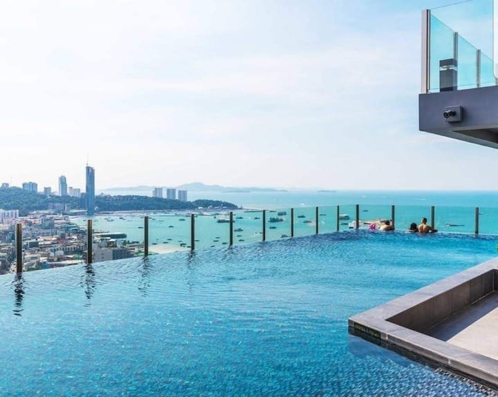 The Base3 - Infinity Pool 300m 1 Bed 1 Bath - パッタヤー