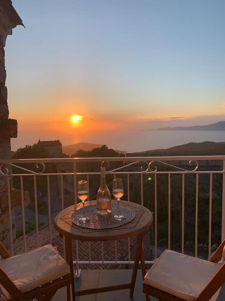 Appartement Sole E Stelle Avec Vue Mer Magique - Coti-Chiavari