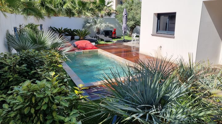 Villa Beautemps Classée 4* à  200m Plage 8 Pers - Agde