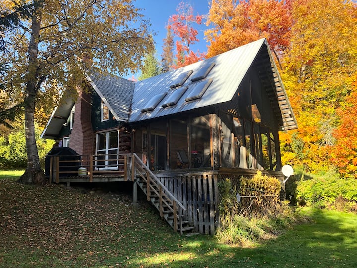 Chalet De Bois Rond Rustique 5 - Québec