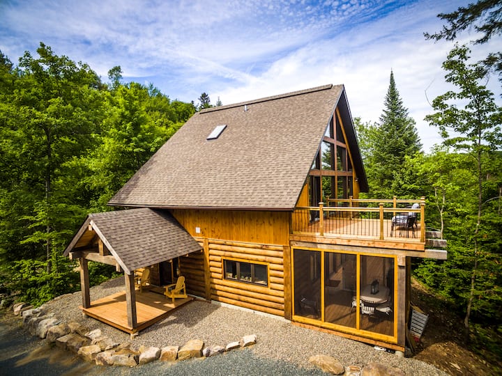 Superb Chalet Au Milieu De La Nature - Laurentides