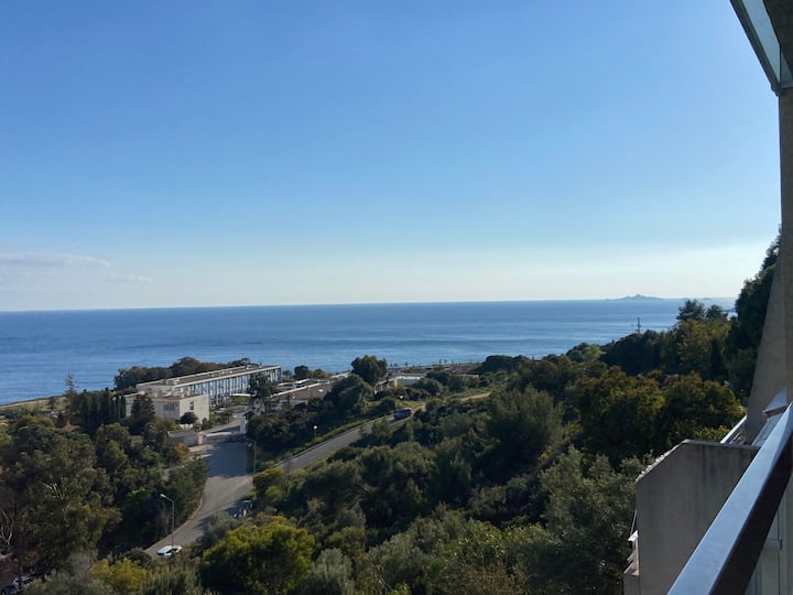 F3 Spacieux Avec Grande Terrasse Vue Mer à 180° - Ajaccio
