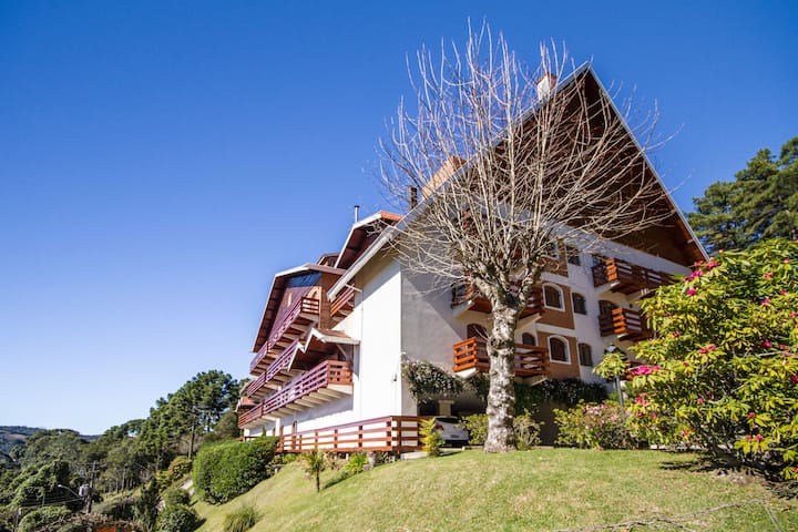 Charmoso Apto Campos Do Jordão 3 Qtos - Capivari - Campos do Jordão