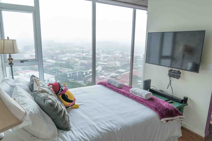 Relaxing Apt 16th Floor Ifreses W/ Wifi, A/c, Pool - San José
