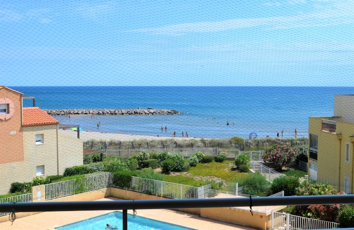 Grand Appartement Avec Vue Mer Et Piscine 6 Pers - Fleury