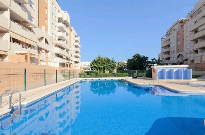Acogedor Apartamento Con Piscina, Solarium, Jardín - Oliva