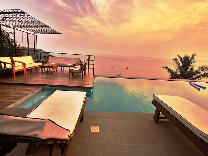 6bhk | Private Pool | Sea View Villa - 고아
