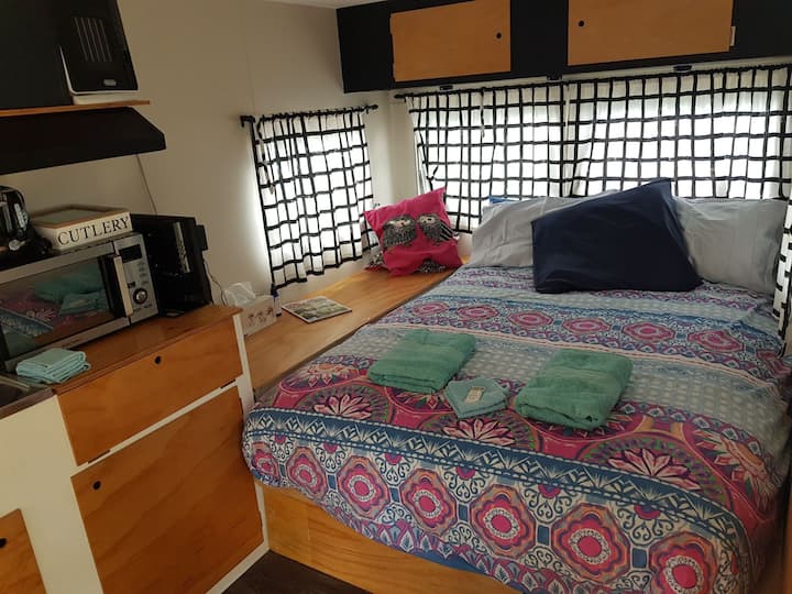 Millie Vintage Van At Nannup Lavender Campground - Western Australia