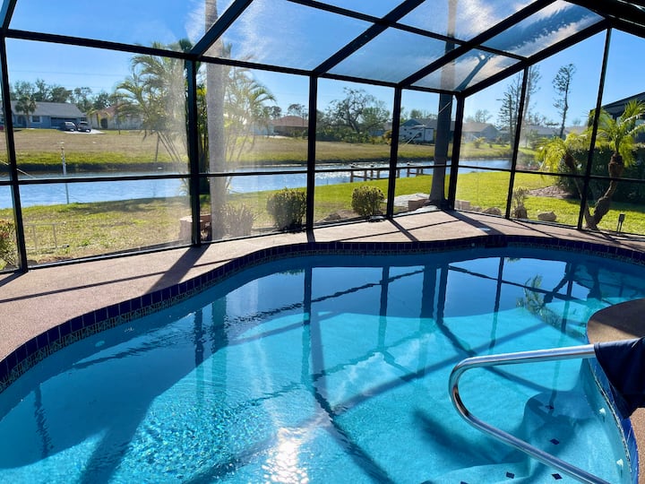 Cute House With Pool,canal View - Little Gasparilla Island, FL