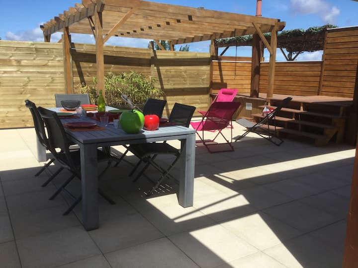 Appart 2 Chambres Proche Plage Terrasse 80m2 - La Rochelle