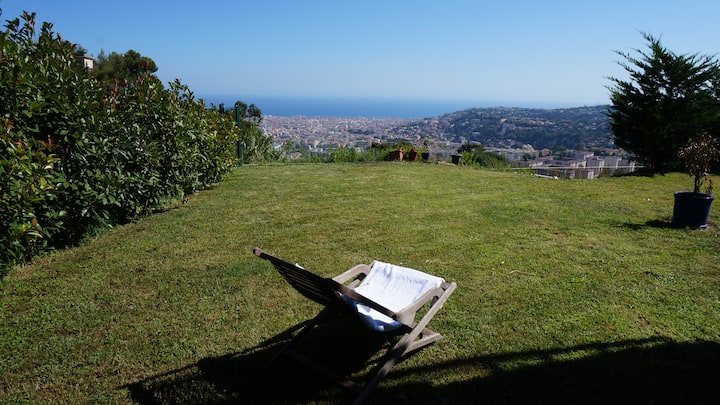 Nice - Ap 2p Splendide Vue Mer&jardin Dans Villa - Nice