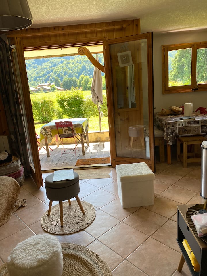 Logemt4/5p-familial-ctre Samoens-rdj Sud-vue-calme - Samoëns
