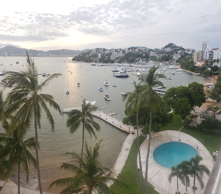 Depto Acceso A Alberca/jardín Y Playa Privada - Acapulco