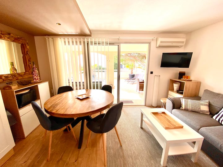 Super Appart/4 Couchages,terrasse 45m2, Proche Mer - Sainte-Maxime