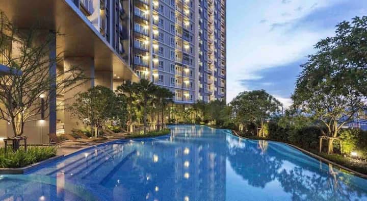 Terminal21 Rama3五星豪华两房两卫公寓/楼下超大7-11/最强攻略免费wi-fi - Bangkok