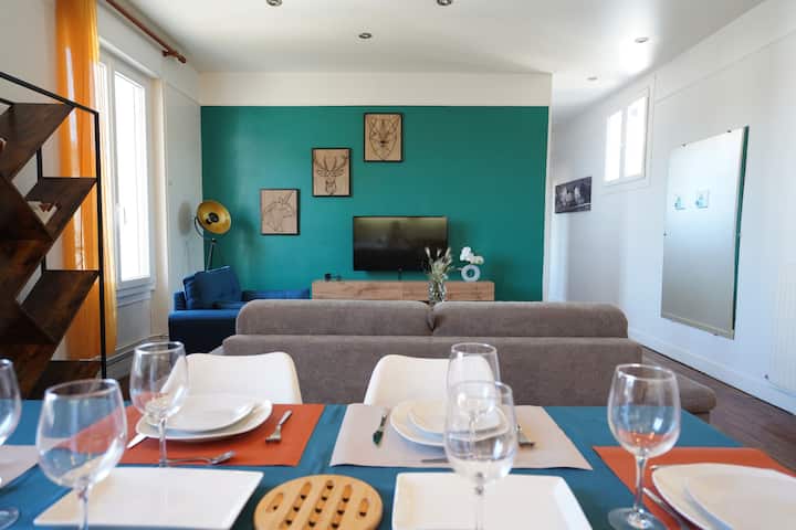 T3 Grand Appart Cosy, Orienté Sud, Proche Loire - Orléans