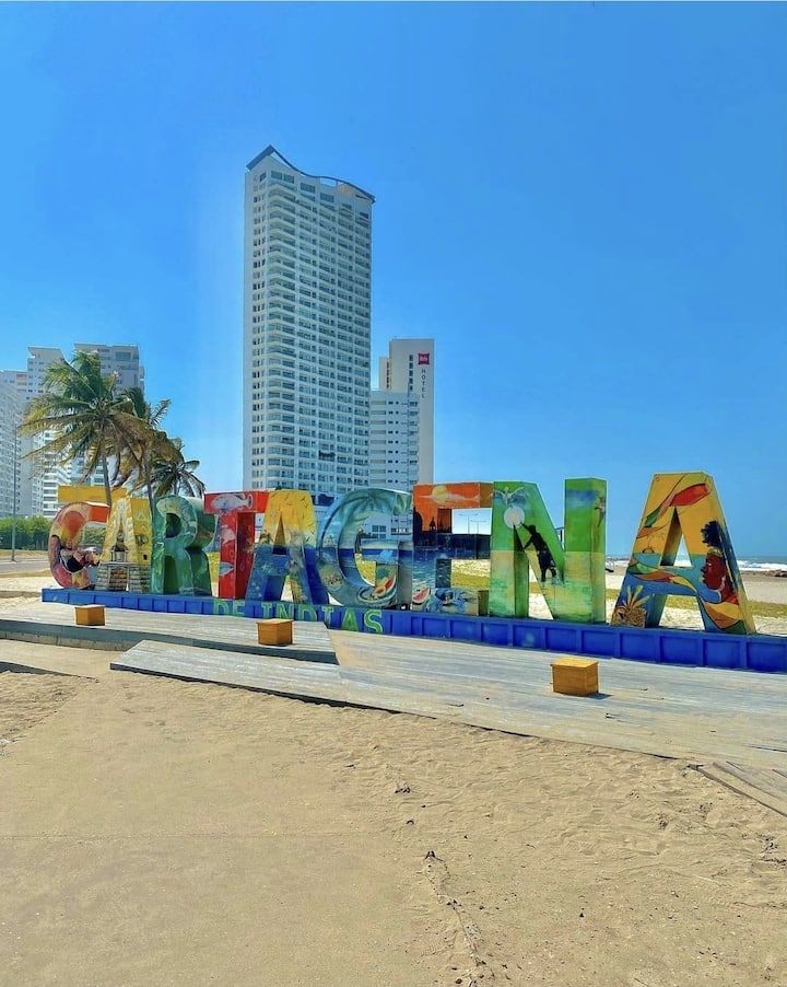 Divino 🧡🧡🧡 Frente Al Mar - Cartagena