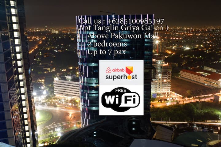 2br Wifi+cable Tv(7pax) Tanglin@ Pakuwon Mall Gg1 - Surabaja