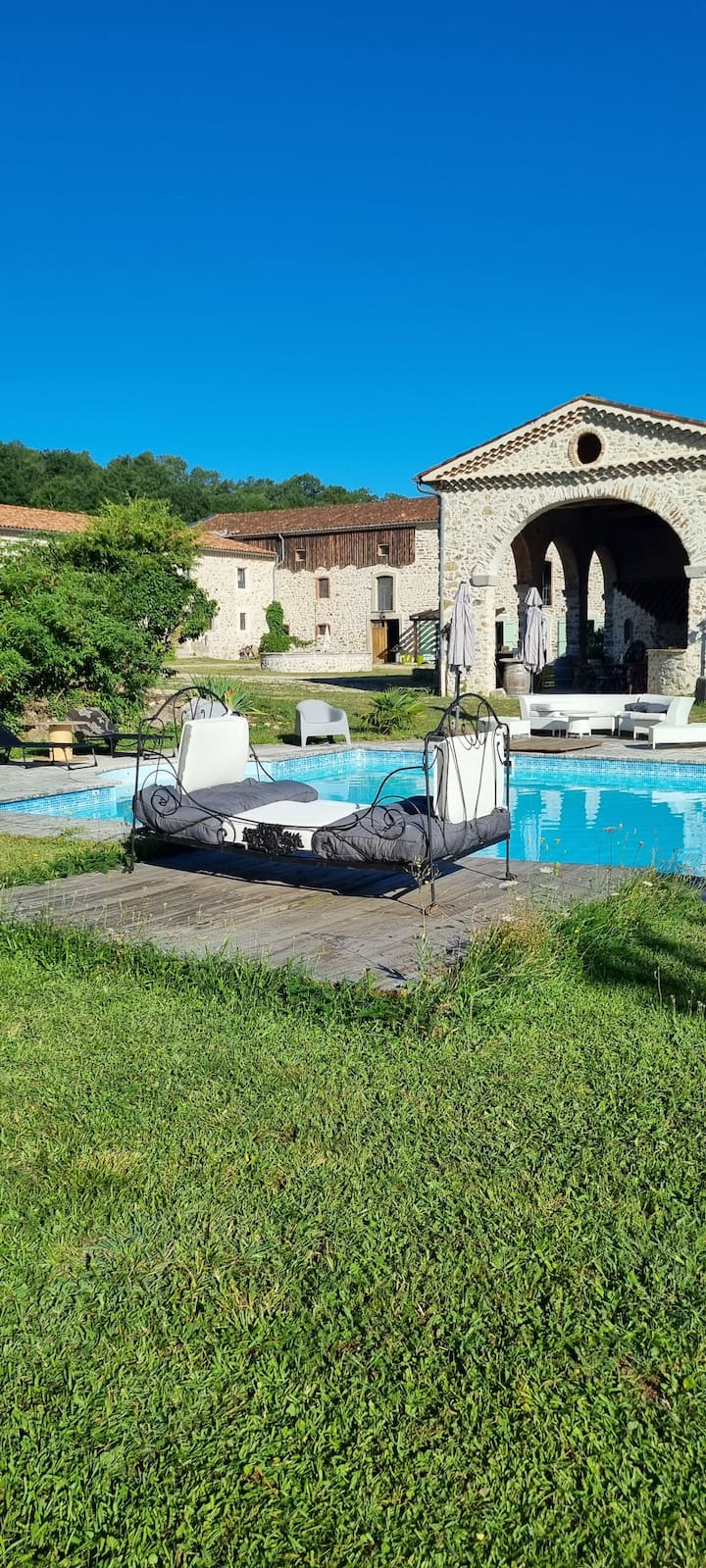 Métairie Du Château L Piscine L Clim - Pont-de-Larn