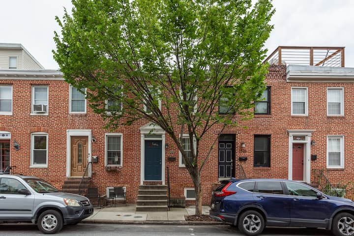 Classic Rowhouse In Federal Hill - 巴爾的摩