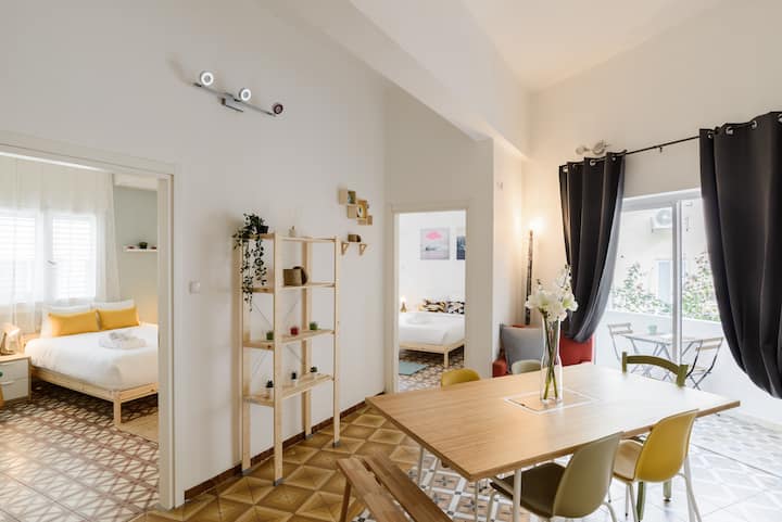 Spacious 2br Apt. W/2 Balconies 10min To Beach - Tel Aviv