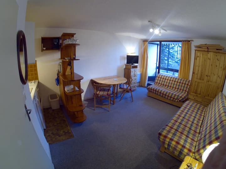 Charmant Studio Familial, Au Pied Des Pistes - Saint-François-Longchamp